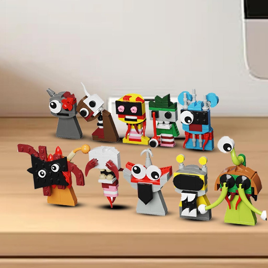 Sprunki Game Character Building Blocks Music Game Figures Assembling ...