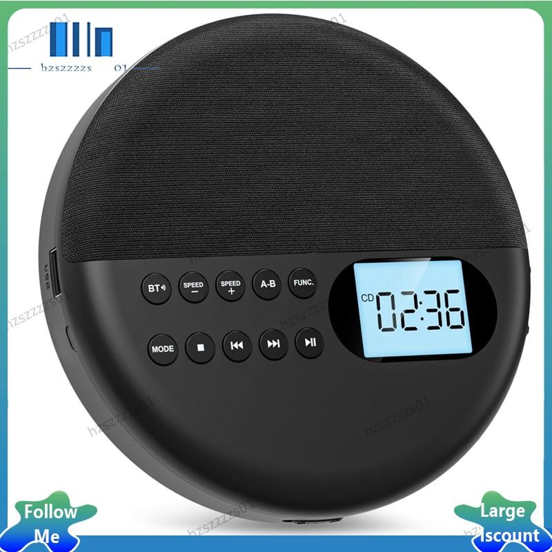 『hzszzzzs01』Portable CD Player Bluetooth CD Player Mp3 Cd Player with ...