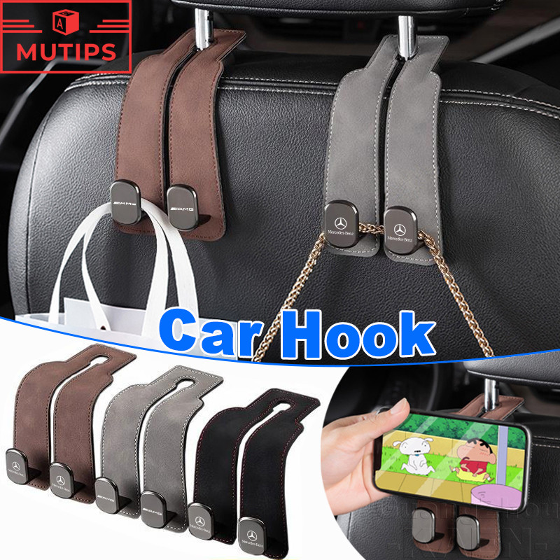 Mercedes Benz Car Hook Seat Metal Storage Hanger Car Backseat Organizer ...