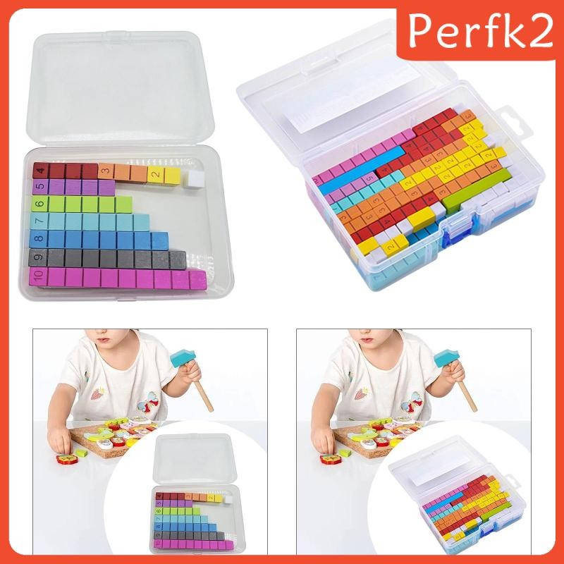 [Perfk2] Wooden Numerical Rods Math Number Rods Counting Sticks ...