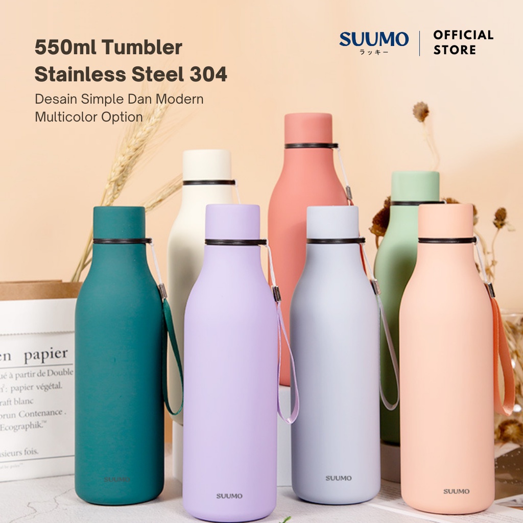 Suumo Korean Style Sports 304 Stainless Steel Tumbler 550ml | Shopee Philippines