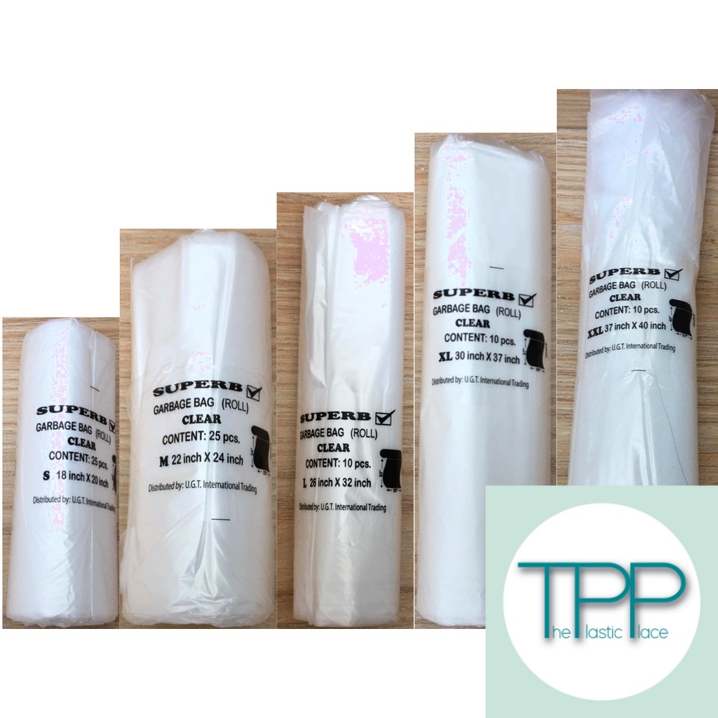 Garbage Plastic Bag Trash Bag | Small Medium Large XL XXL Clear ...