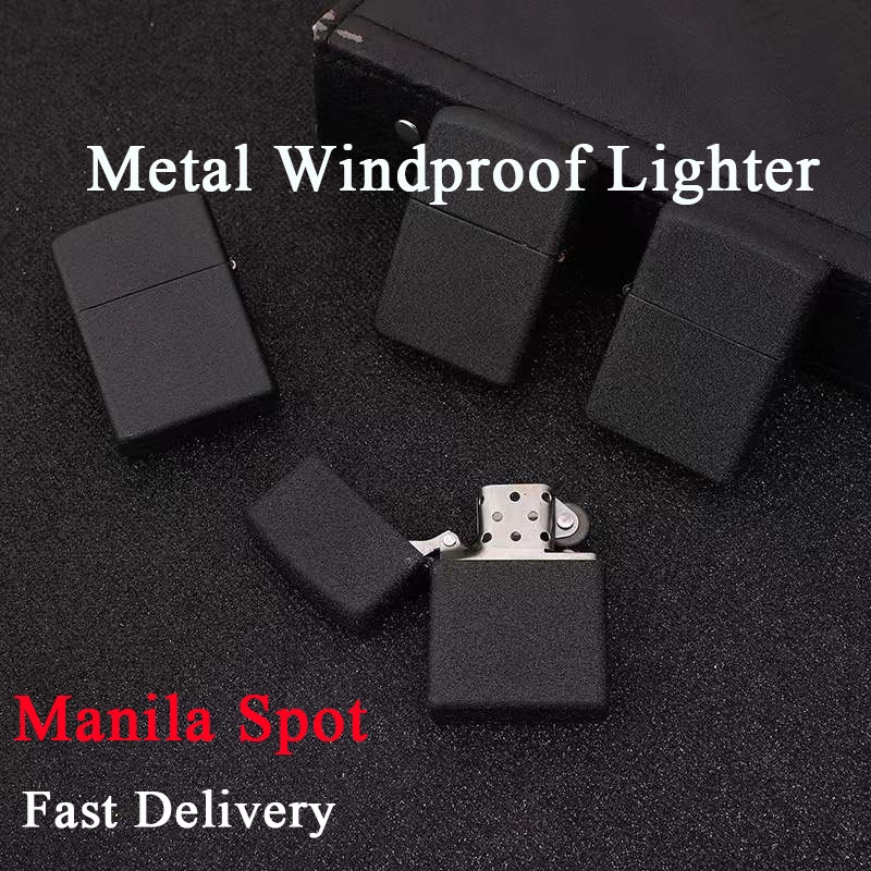 【COD】【Manila spot】Metal Windproof Lighter （Free Gift Exquisite Box ...
