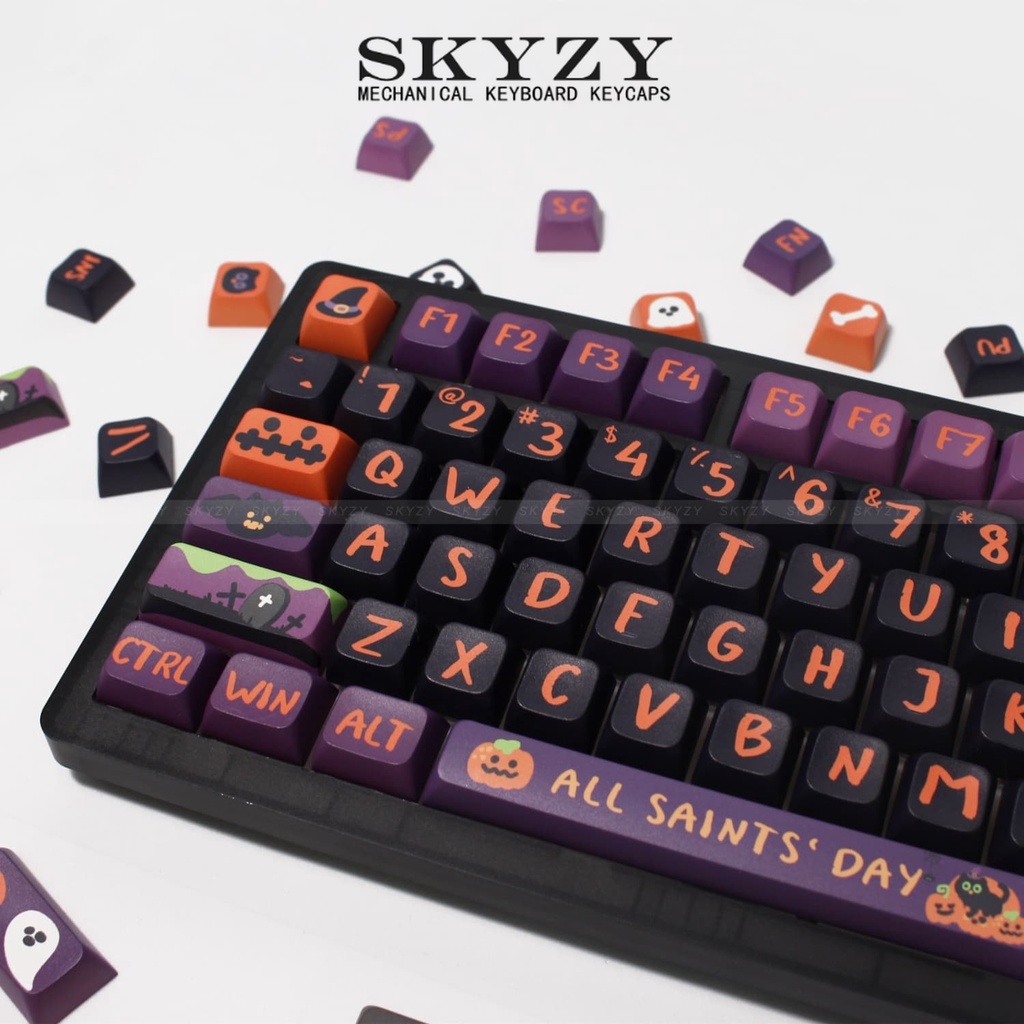 Halloween Keycaps XDA Profile Funny Anime PBT Dye Sub Mechanical ...