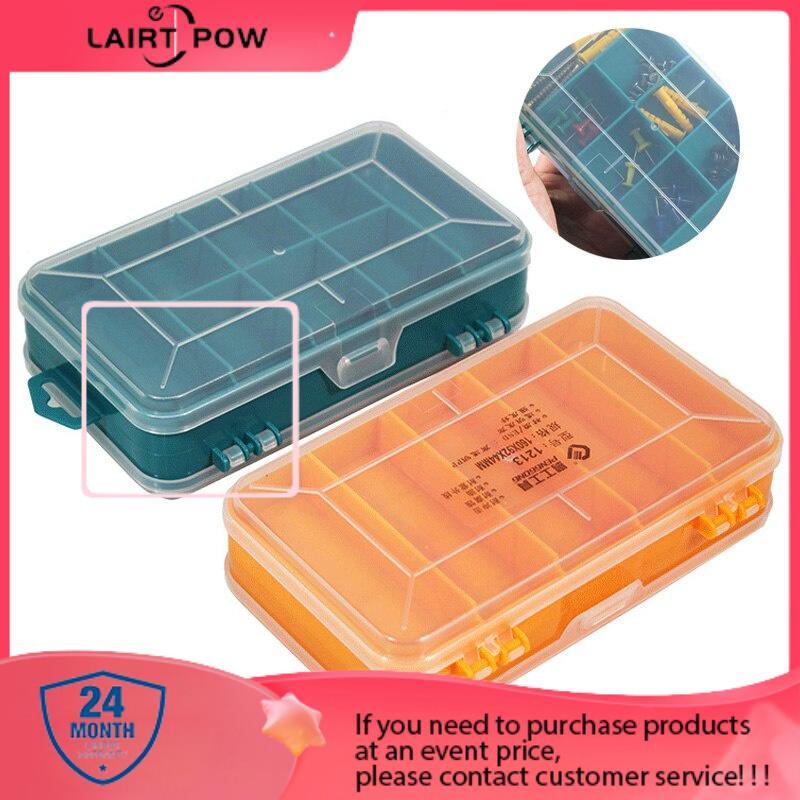 Lairt Pow Grids Portable Screws Storage Box Double-Side Transparent ...