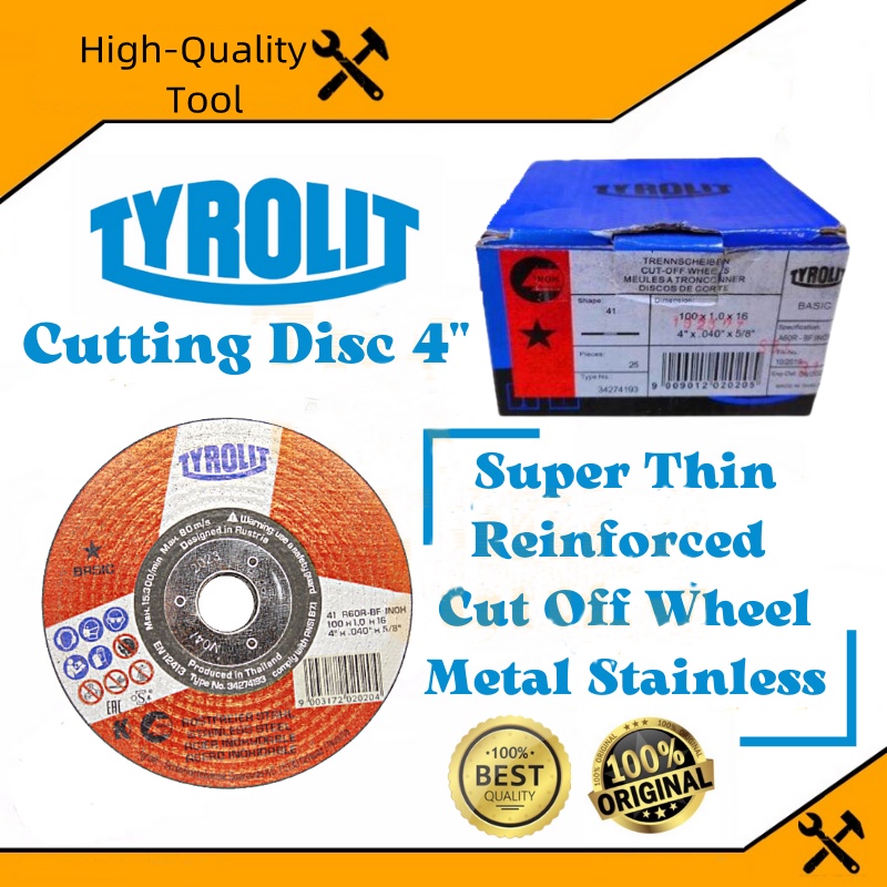 Cutting Disc 4" Super Thin Cut Off Metal Stainless Basic Original high ...
