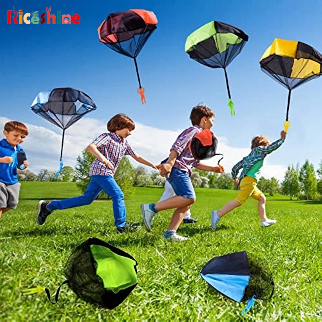 Children Fly Parachute Sport Toy Hand Thrown Small Plane Educational ...