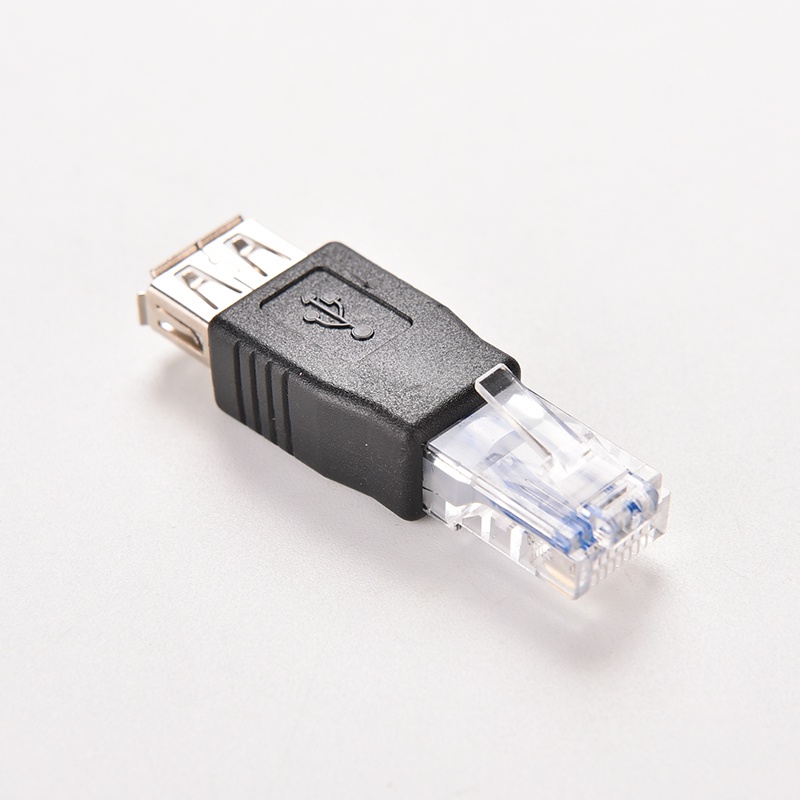 LYN RJ45 Male to USB AF A Female Adapter Socket LAN Network Ethernet ...