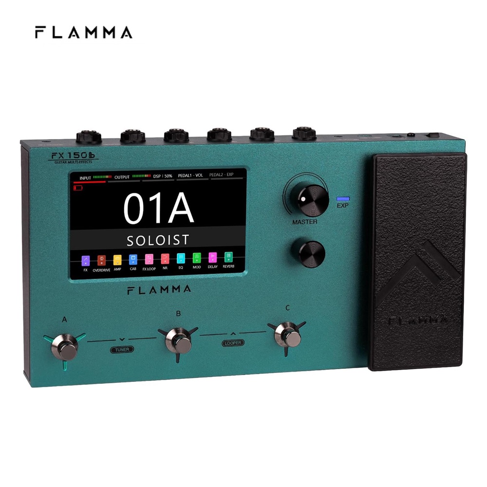 FLAMMA FX150 Multi Effects Processor Electric Guitar Pedal with Amp ...