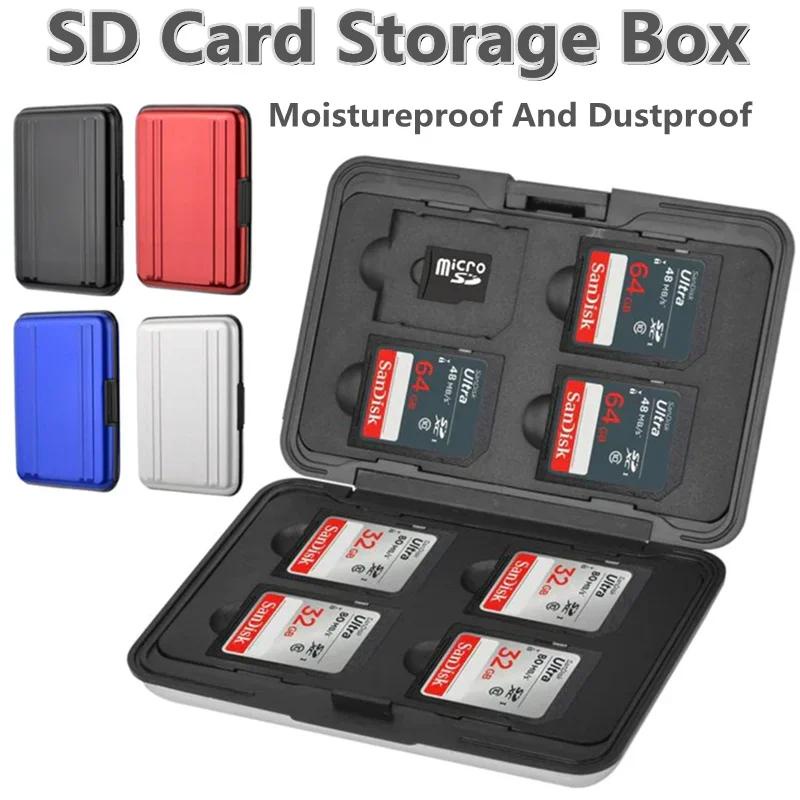 8 Slots Waterproof SD Card Case Micro SD Card Holder Microsd Case Soft ...