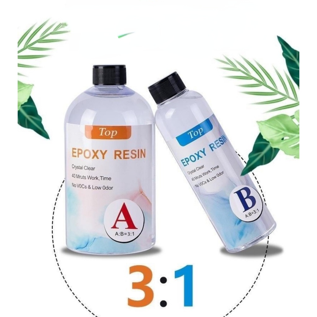 1kg Clear Epoxy Resin 3:1 Casting Acrylic Modified Resin Clear Set A ...