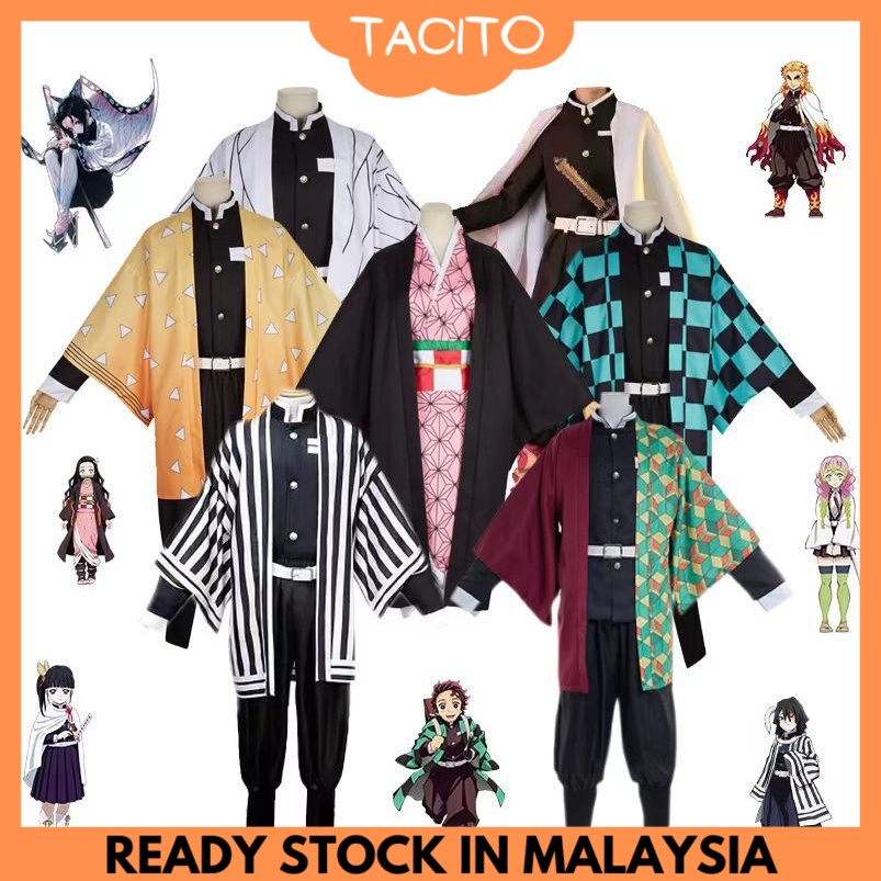 Demon Slayer Cosplay Costume Anime Exhibition Tanjirou Giyuu Nezuko ...