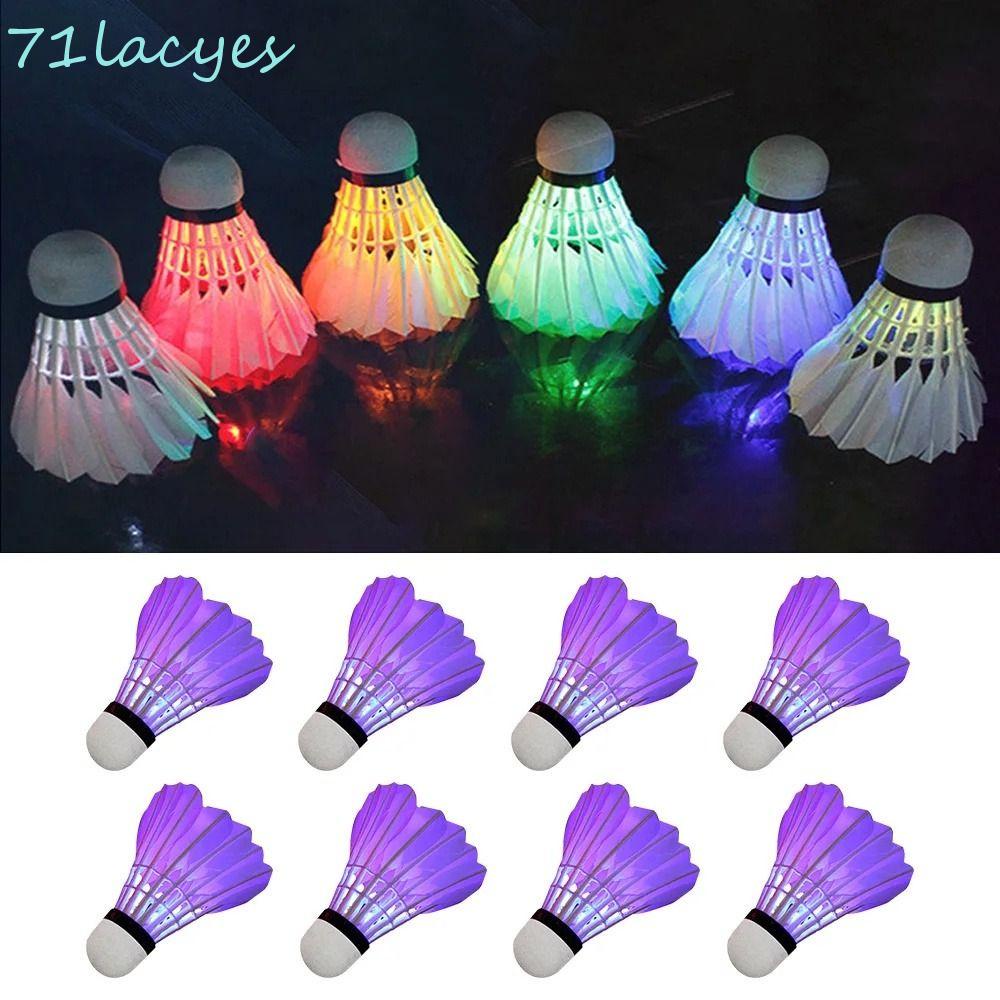LACYES LED Badminton, Dark Night Luminous Lighting Badminton, Badminton ...