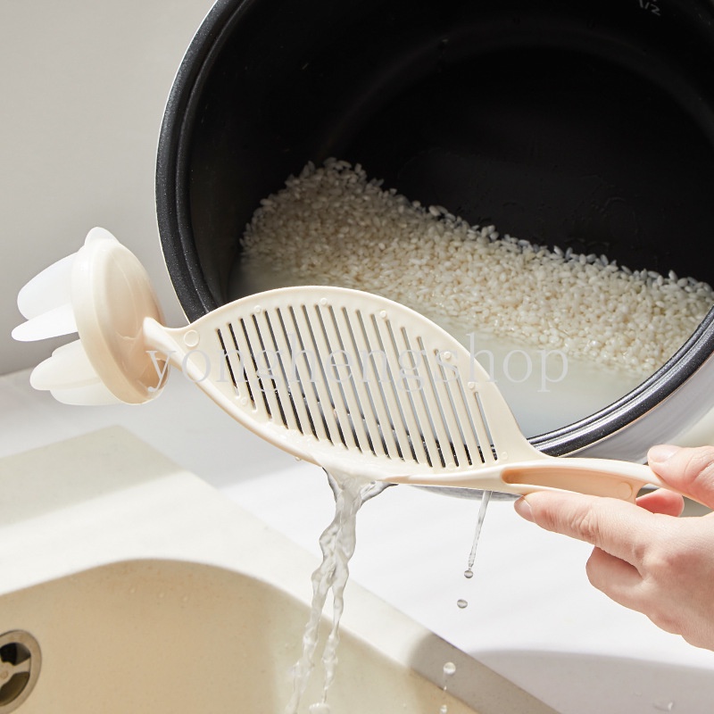 Creative Rice Washing Sieve Multifunctional Soybean Scoop Strainer Rice ...