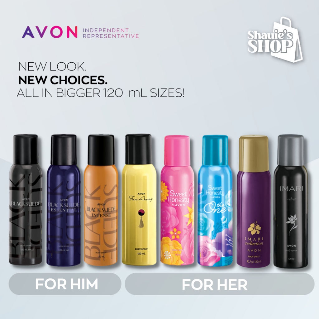 AVON Fragrances - Body Spray 120 mL Best Avon Products PH | Shopee ...