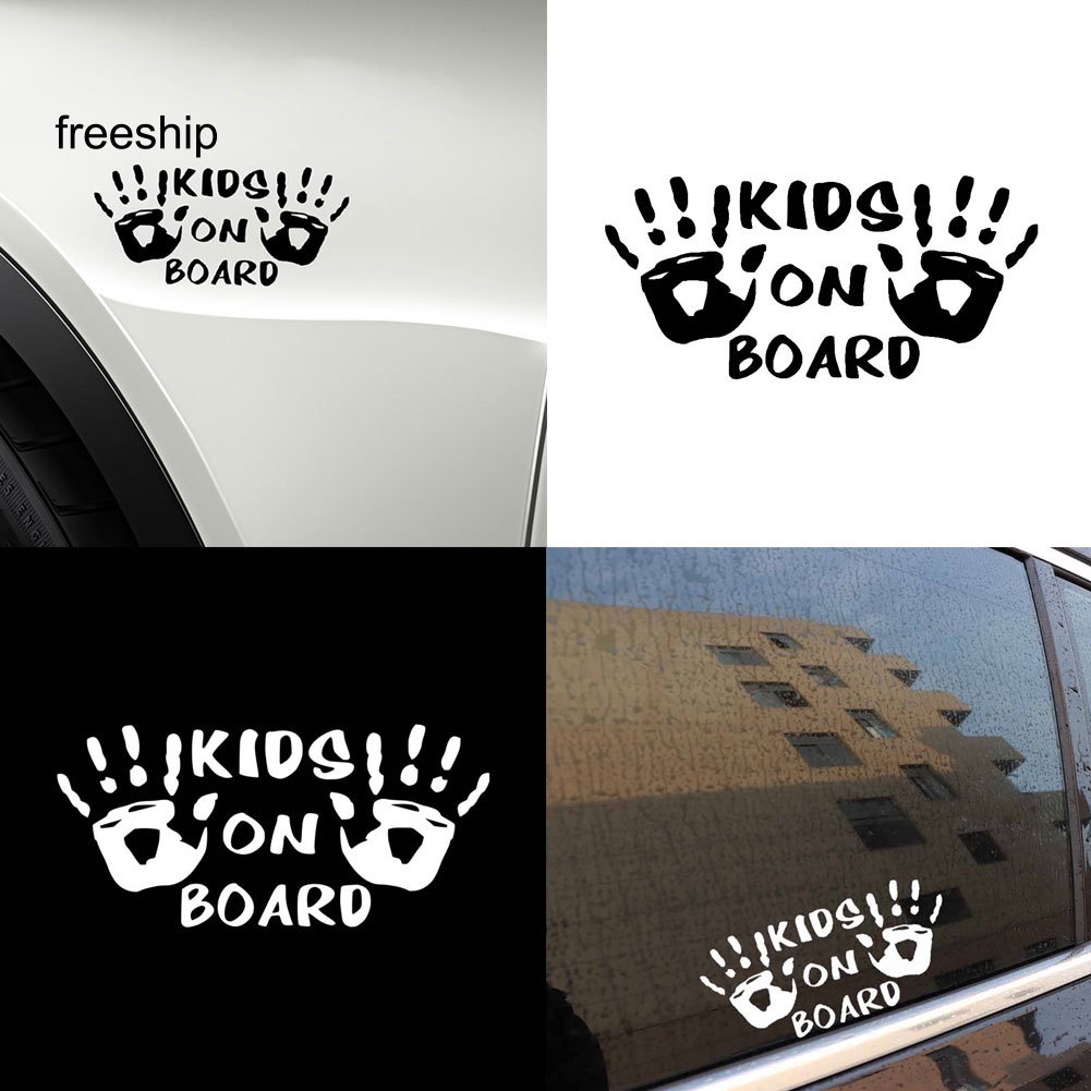 FSA-Kids on Board Handprint Lovely Car Vehicle Reflective Decals ...