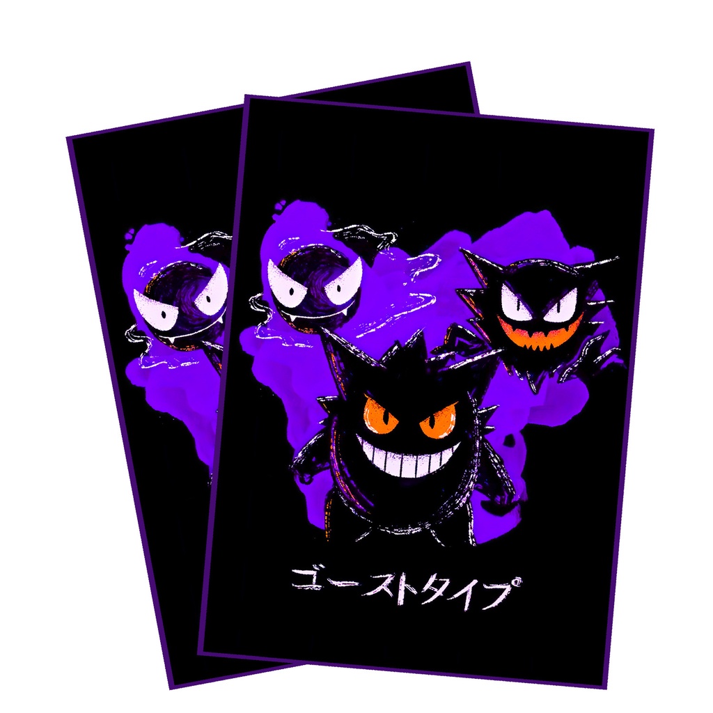Pokemon Card Sleeves Gengar PTCG Card Protector Shiny Card Protective ...