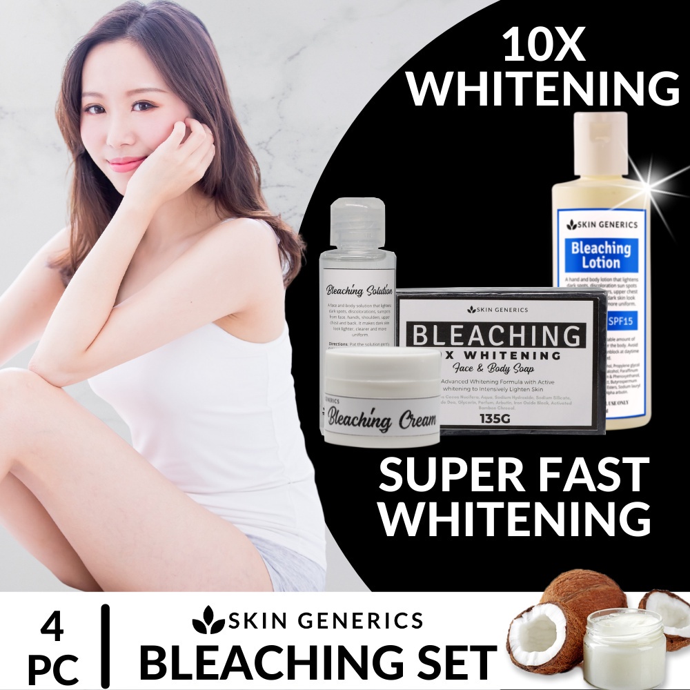 [ 10X WHITENING BLEACHING SET ] SkinGenerics 4in1 Bleaching Set ...