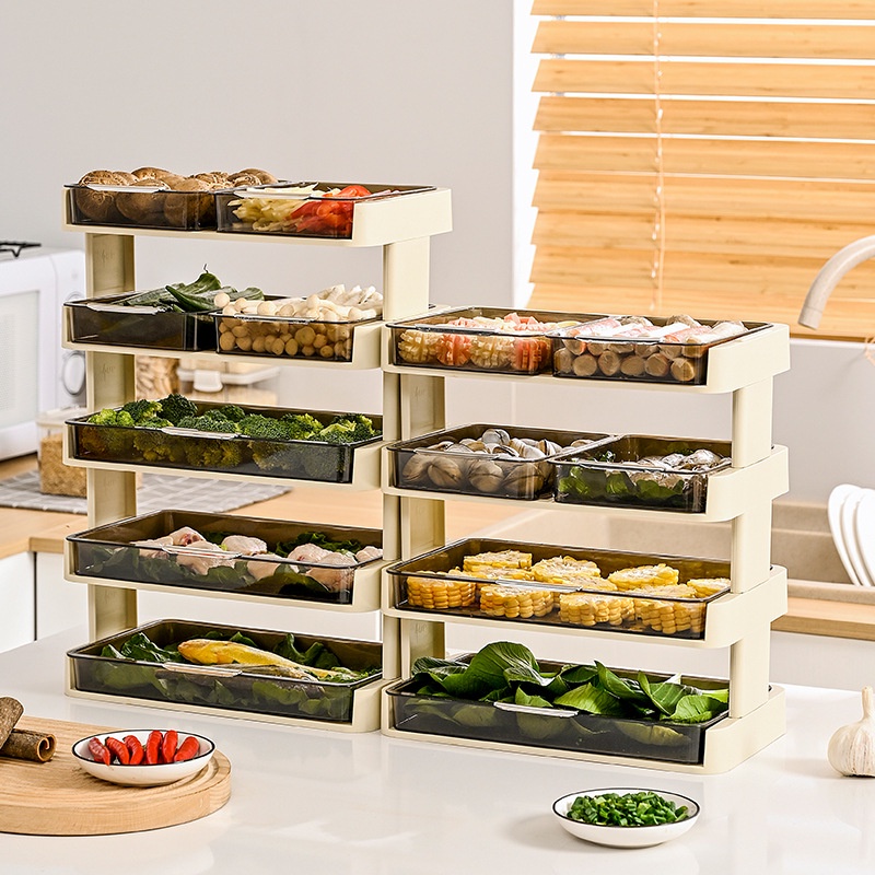 Kitchen Storage Rack Food Preparation Tray Assortment Platter Desktop ...