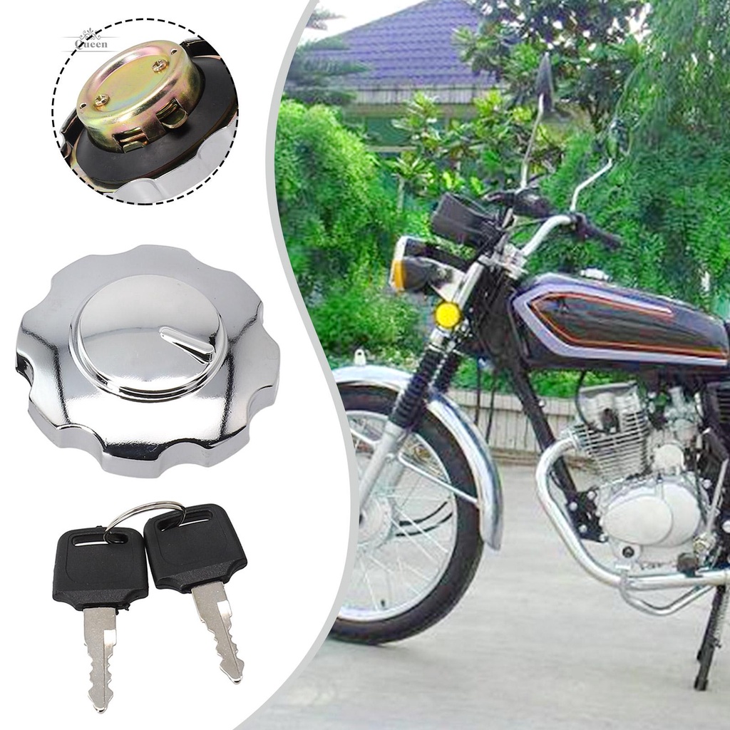 Universal Aluminum Alloy Motorcycle Locking Fuel Cap ATV Gas Fuel Tank ...