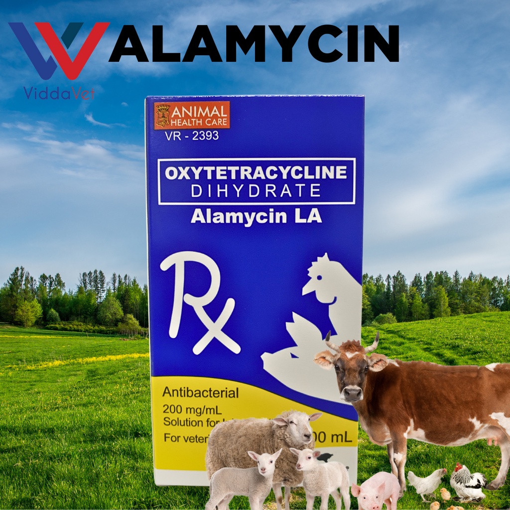 Alamycin LA Antibacterial 100ml for animals alamycin for pigs alamycin ...