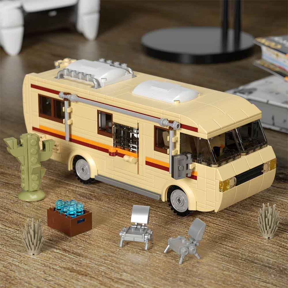 Goods Compatible With Breaking Bad Green Light Bus RV Camper Building ...