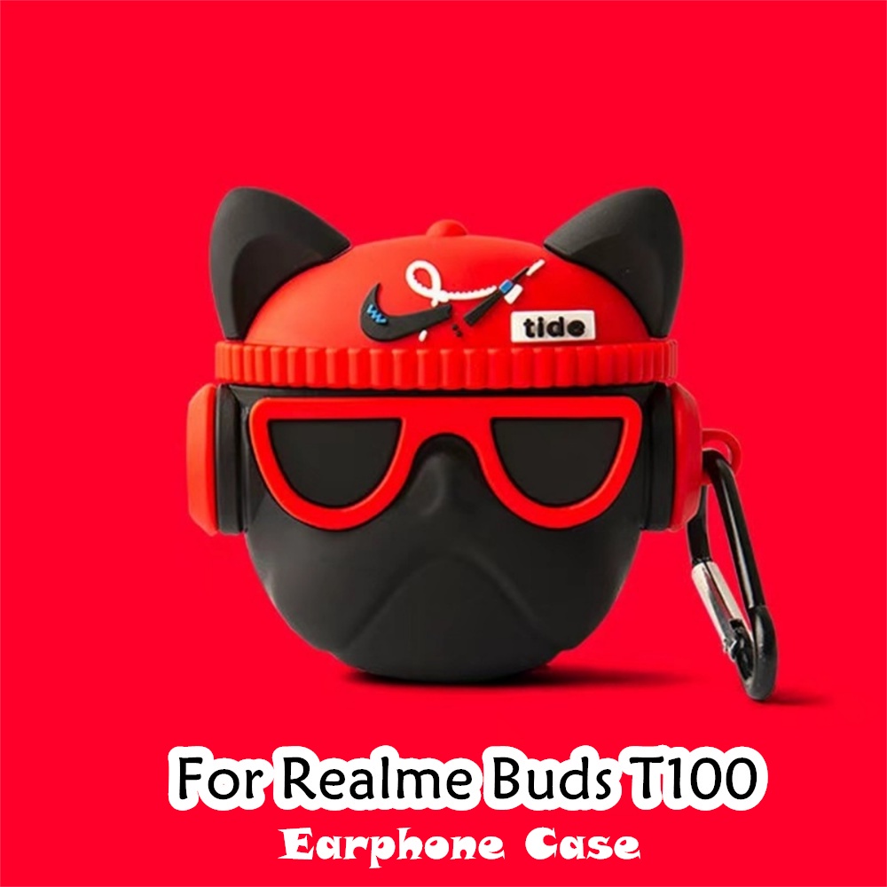 【Fast Shipment】For Realme Buds T100 Case Cartoon Fresh Style Frog-eyed ...