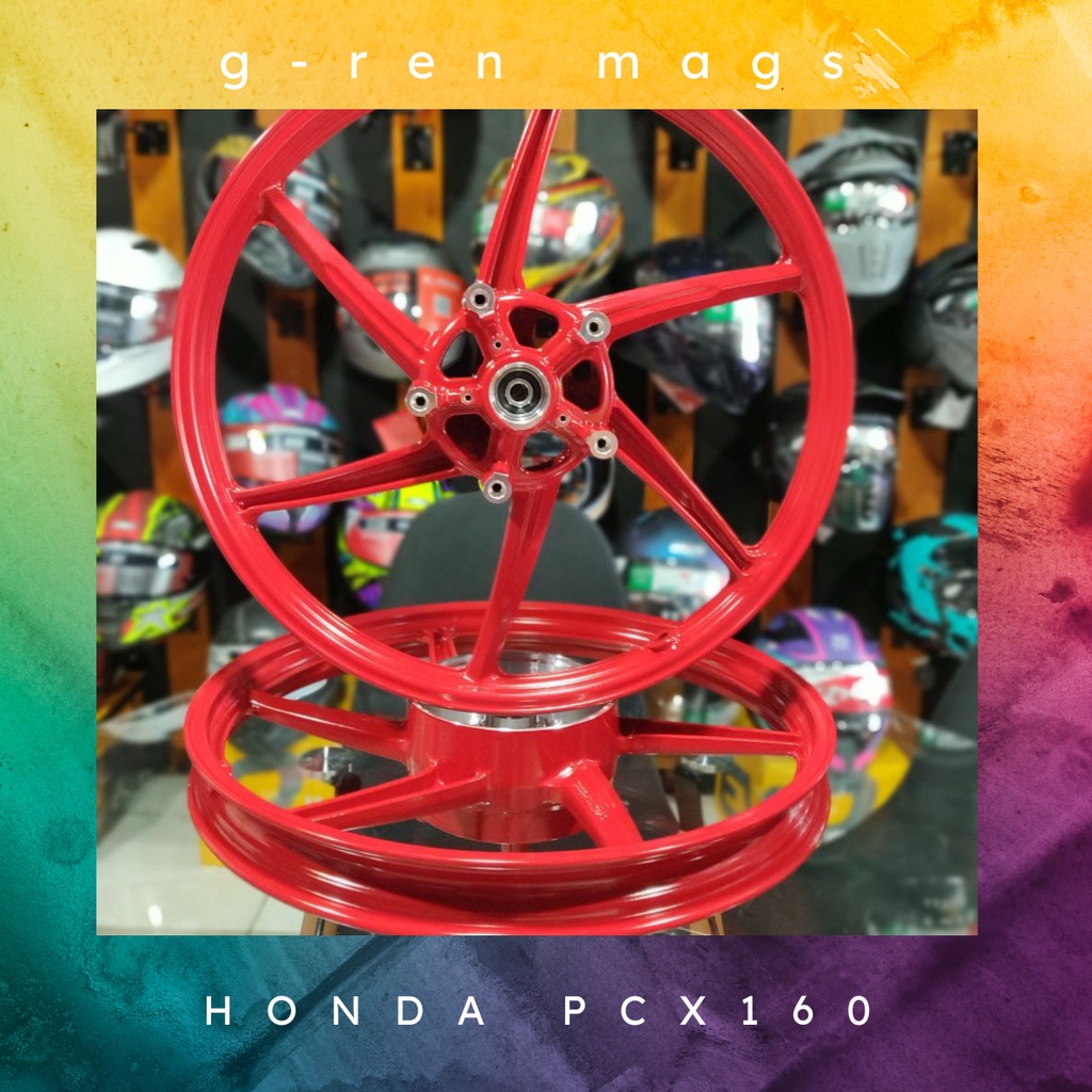 G-REN HARD ALUMINUM MAGS size 17 for honda pcx 160 red mpph | Shopee ...