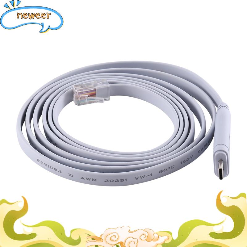 USB TO Type C Console Configuration Cable Type C to RJ45 Serial Router Debugging Cable neweer ...