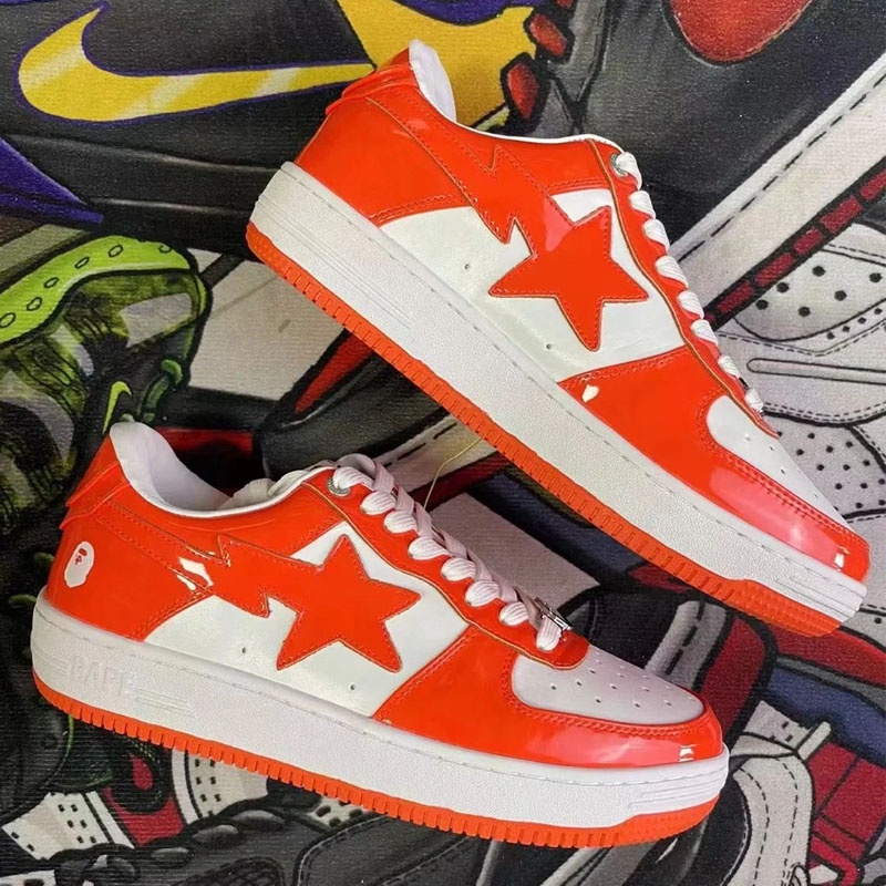 【High Quality】BAPE Sta Shoes Low Cut Fashion Sport Shoes with SPIKE for ...