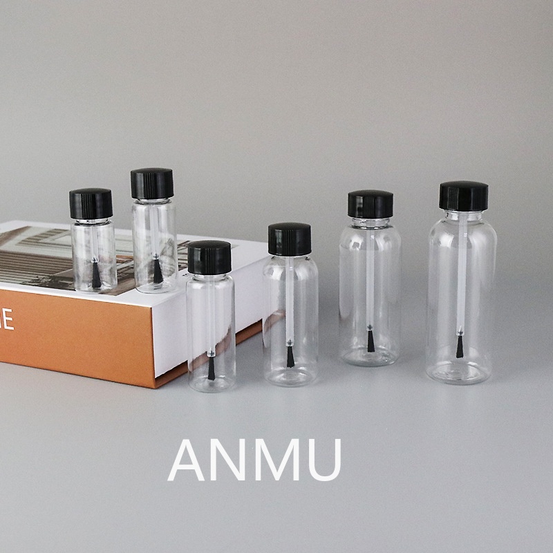 Plastic Nail Polish Bottles Empty Cosmetic Containers Clear Liquid ...