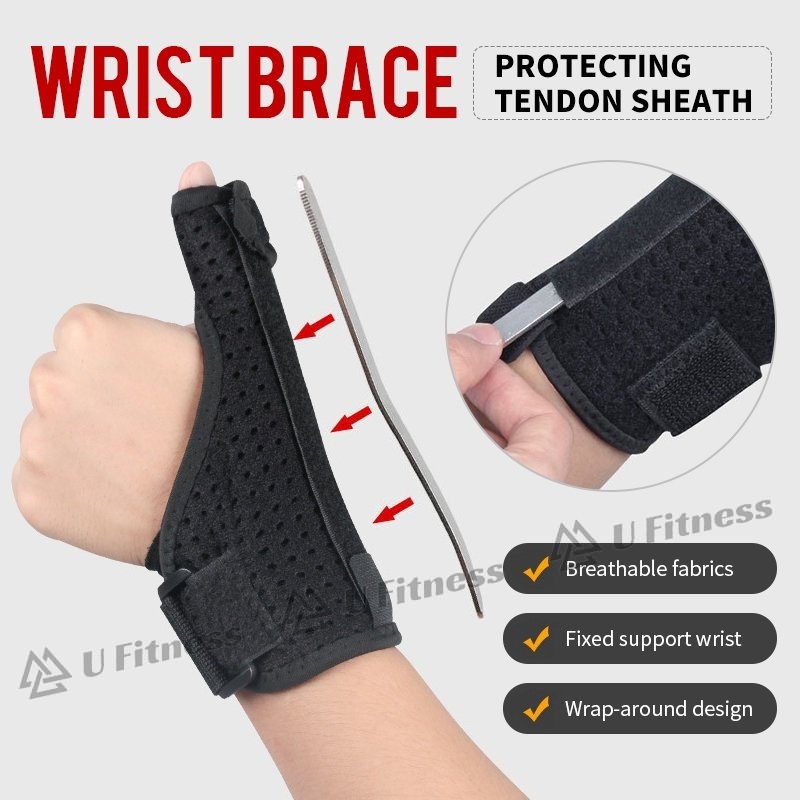 1pcs Medical Wrist Thumb Hand Support Protector Steel Splint Stabilizer ...