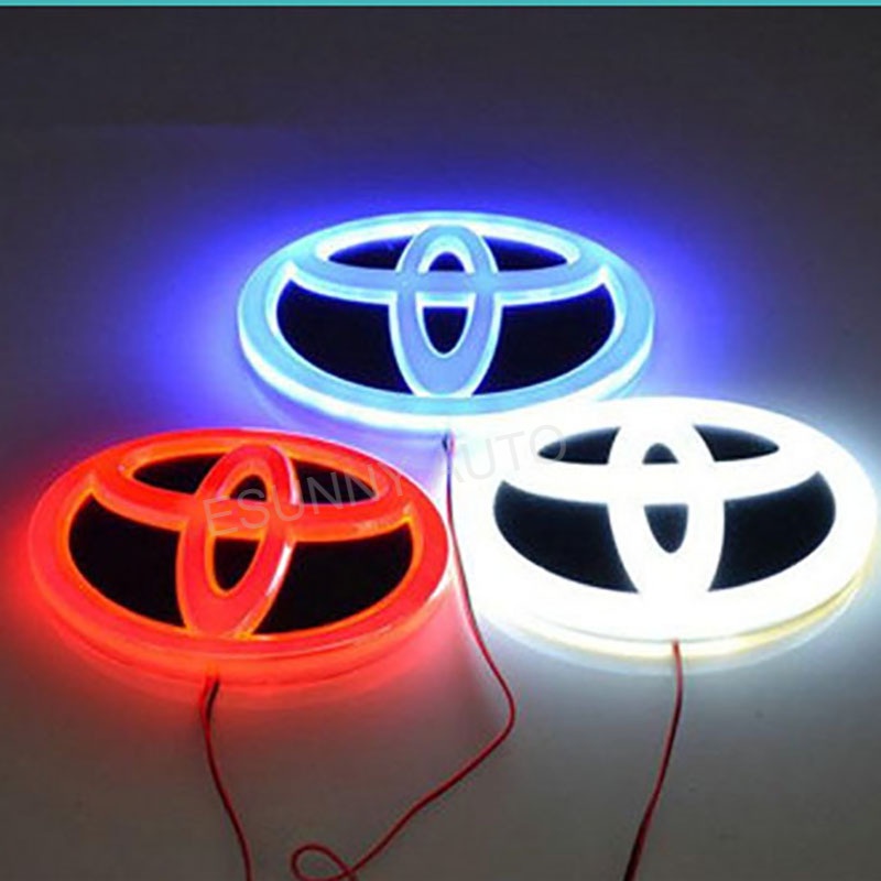 Toyota 4D Car LED Emblem Logo - Fits Front or Rear - Replace the ...