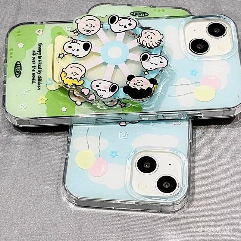 Snoopy Ferris Wheel Cartoon Phone Case for Iphone 15 Promax 11 13 14 7 ...
