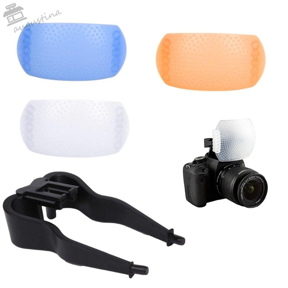 AUGUSTINA Flash Diffuser Cover Adjustable Universal 3 Color 3 in 1 Pop ...