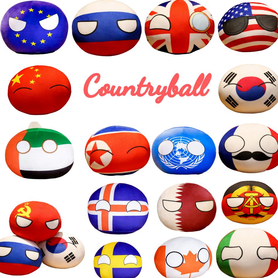 10Cm Countryball Plush Toy Polandball Pendant RUSSIA Countryball ...
