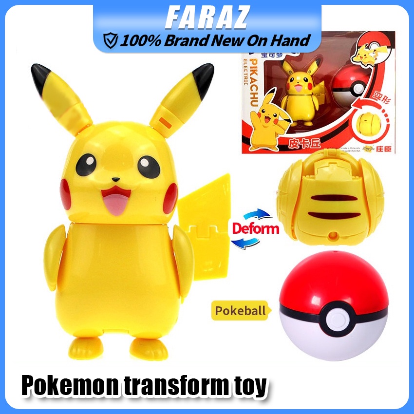 Pokemon Toys Anime Charizard Pikachu Mewtwo Figures Funny Deformation ...