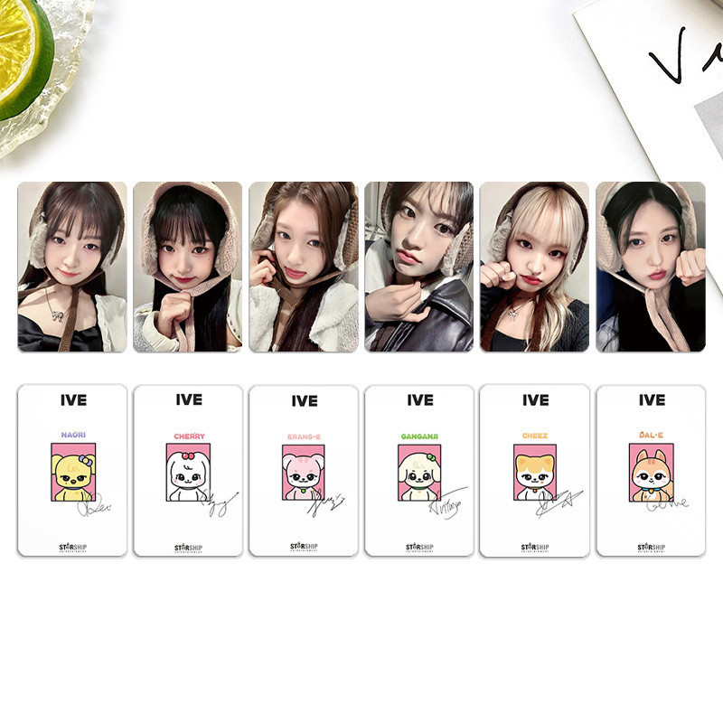 2-7pcs/set IVE selfie Lomo Cards HAPA KRISTIN 1st EP I'VE MINE ID Photo Photocards Special ...