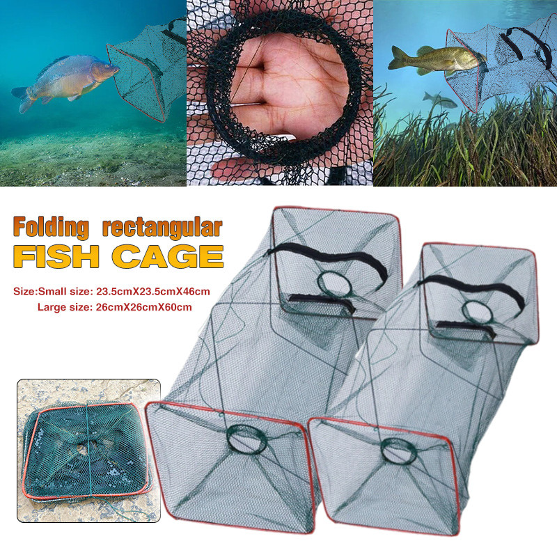 Fish Trap Net Fishing Gear Crab Prawn Shrimp Crayfish Lobster Crawdad ...