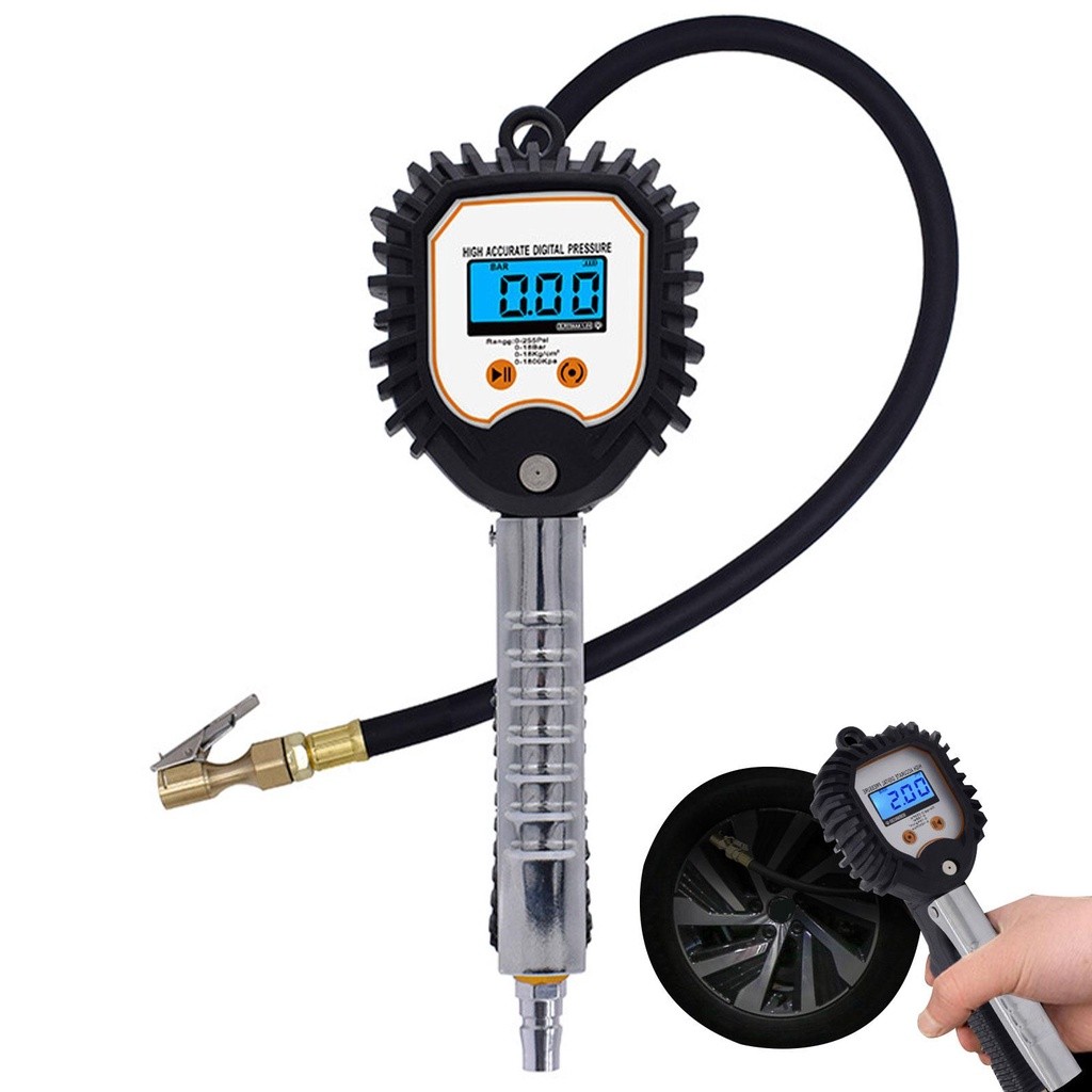 Car Tire Pressure Gauge Tire Calibrator LCD Digital Wheel Tester ...
