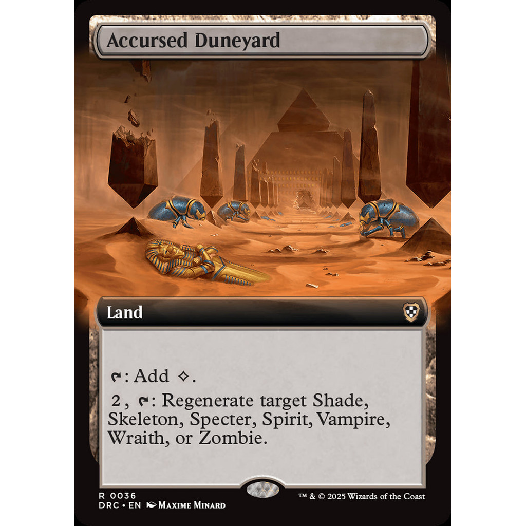 Accursed Duneyard (Extended Art) [Aetherdrift Commander] | Shopee ...
