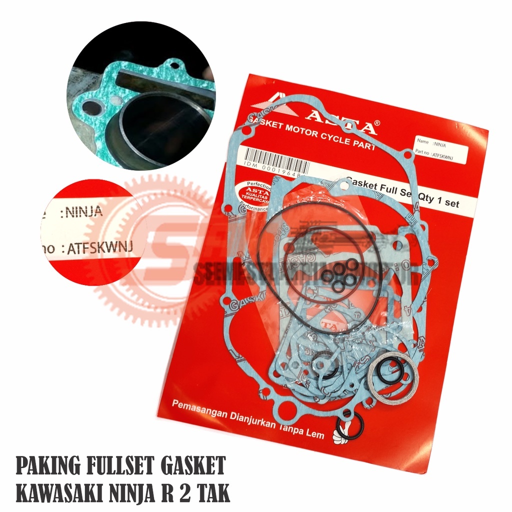 Full Set Gasket Kawasaki Ninja R 2 Stroke Packing Head Boring Fullset ...