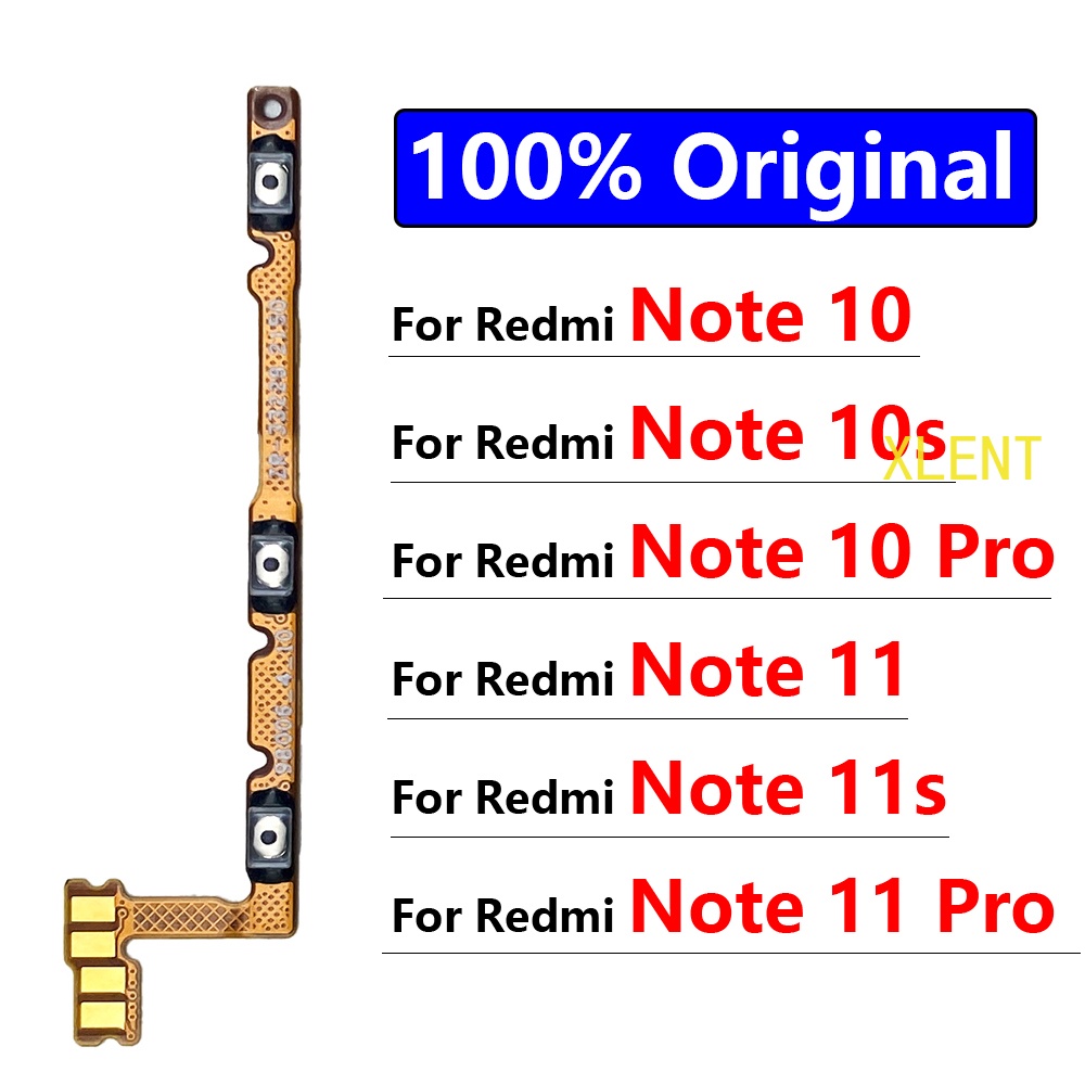 Original Power On Off Button sound volume Flex Cable For Xiaomi Redmi ...