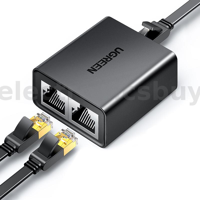 UGREEN CM210 1 to 2 RJ45 Splitter Ethernet Adapter Internet Network ...