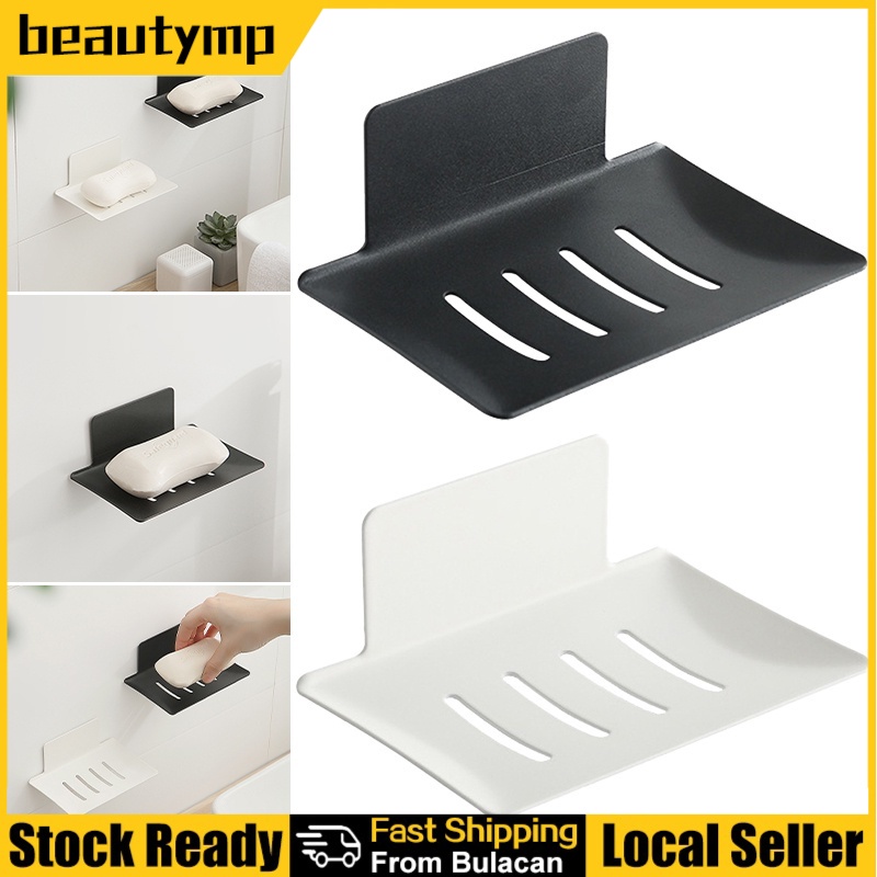 304 Stainless Steel Bathroom Soap Holder No Punching Wall Mounted Soap ...