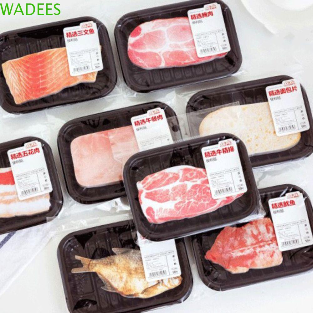 WADEES Simulation Fish Meat Sticky Notes Creative Food Series Notepad ...