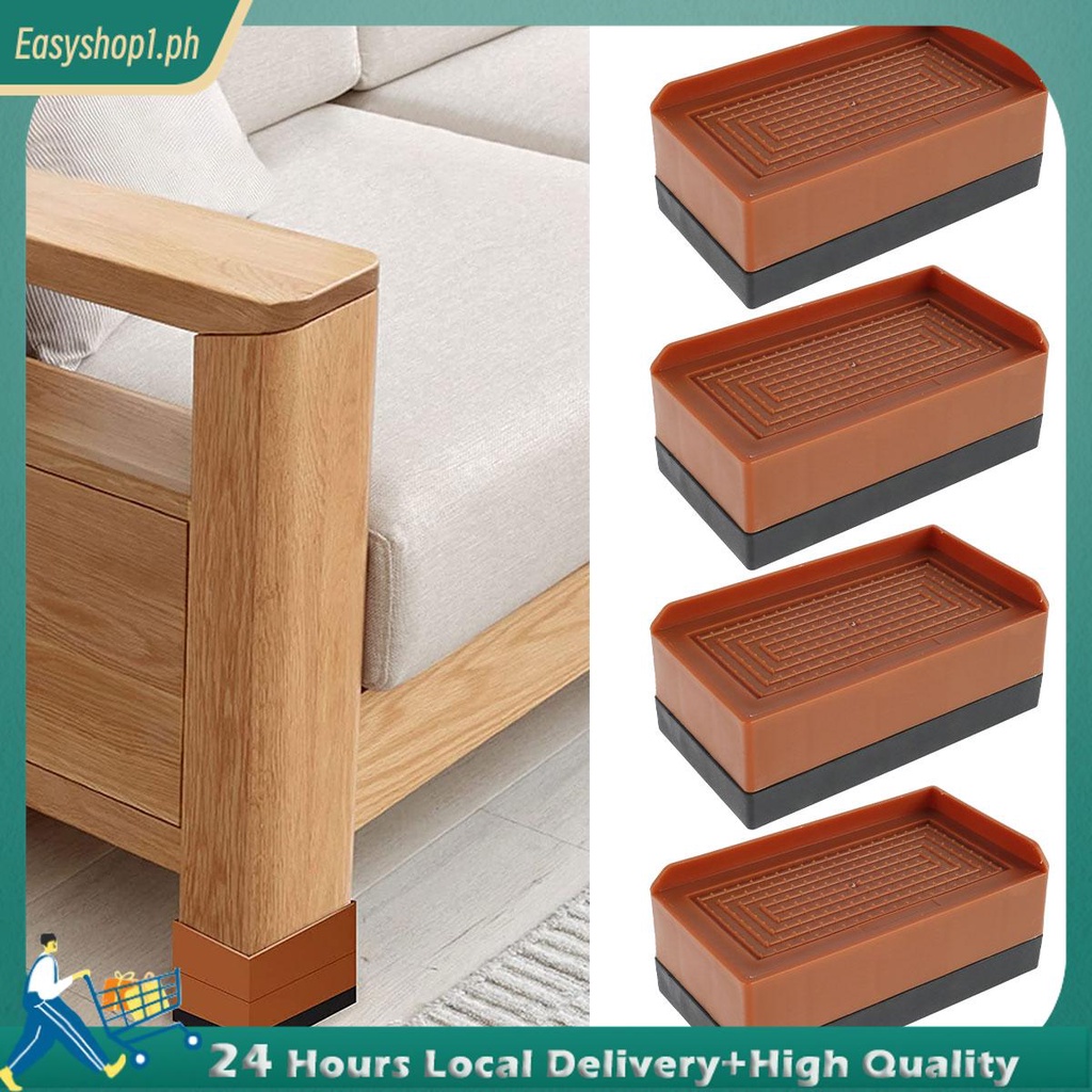 4/16PCS Bed Furniture Risers Heavy Duty Adjustable Desk Lifts Leg ...
