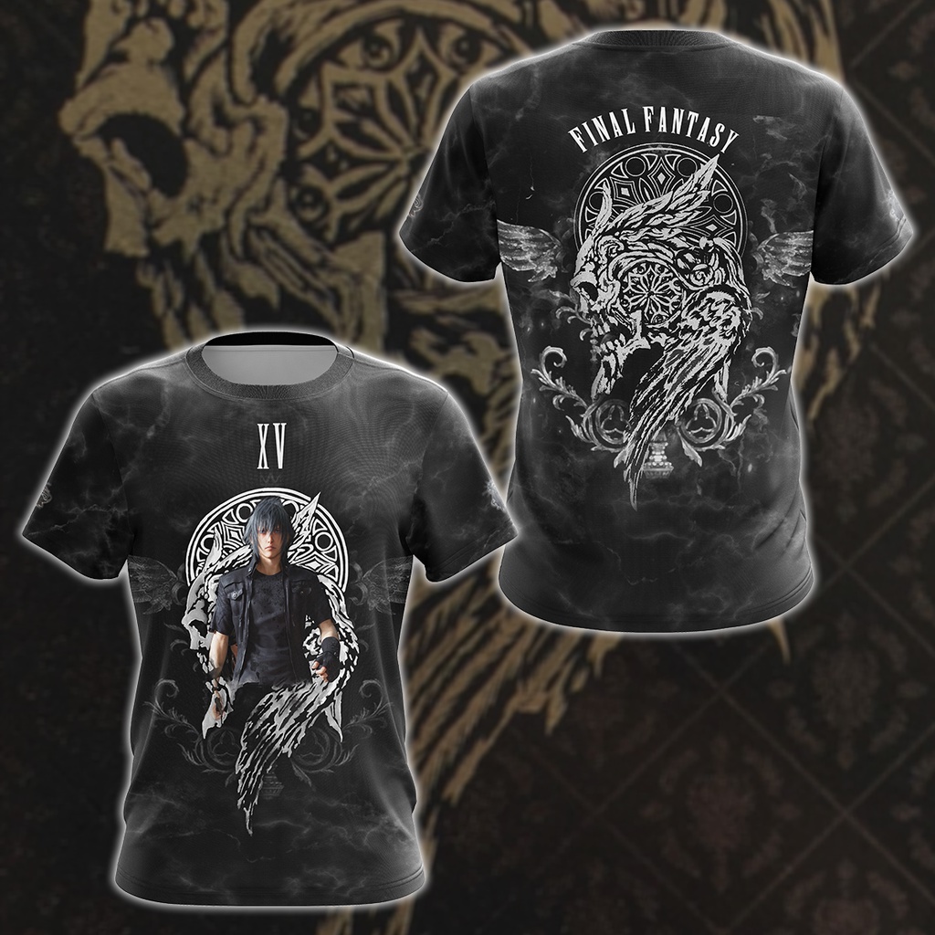 Final Fantasy XV Video Game 3D Printed T-shirt Short Sleeve | Shopee ...