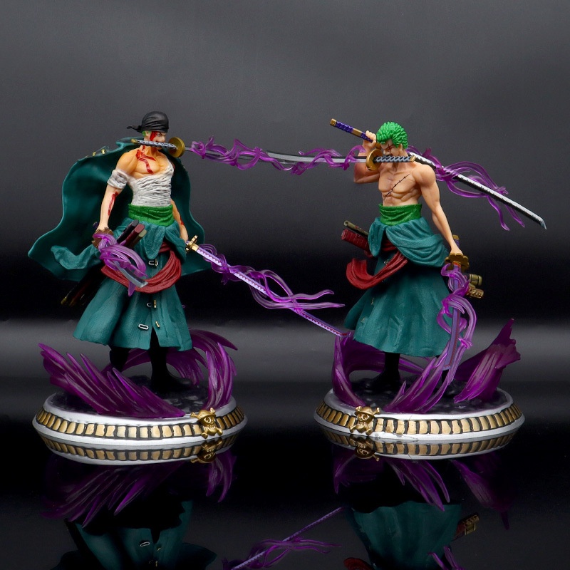 Anime One Piece Gk Zoro Action Figure Toys Model Dolls Figurine Change ...