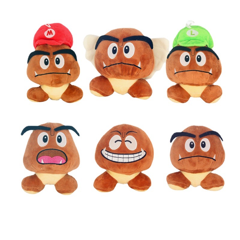 Super Mario plush stuffed toy poisonous mushroom Bowser plush doll Mary ...